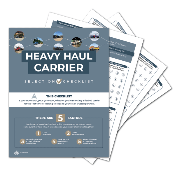 Heavy Haul Carrier Selection Checklist