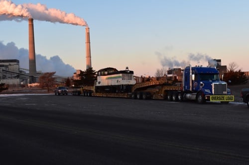 ATS Hauls Historic Locomotive